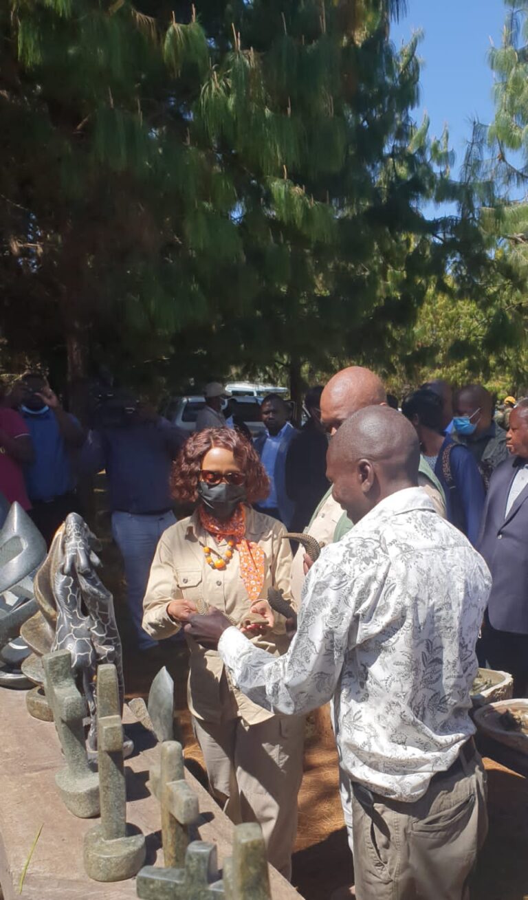 The President of Botswana, His Excellency President Masisi and his wife ...
